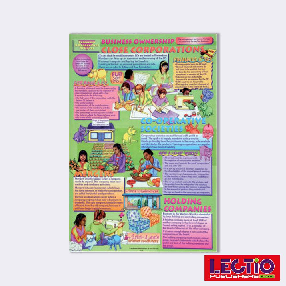 Business Studies Wall Chart Set Grade 10-12 – Lectio Publishers